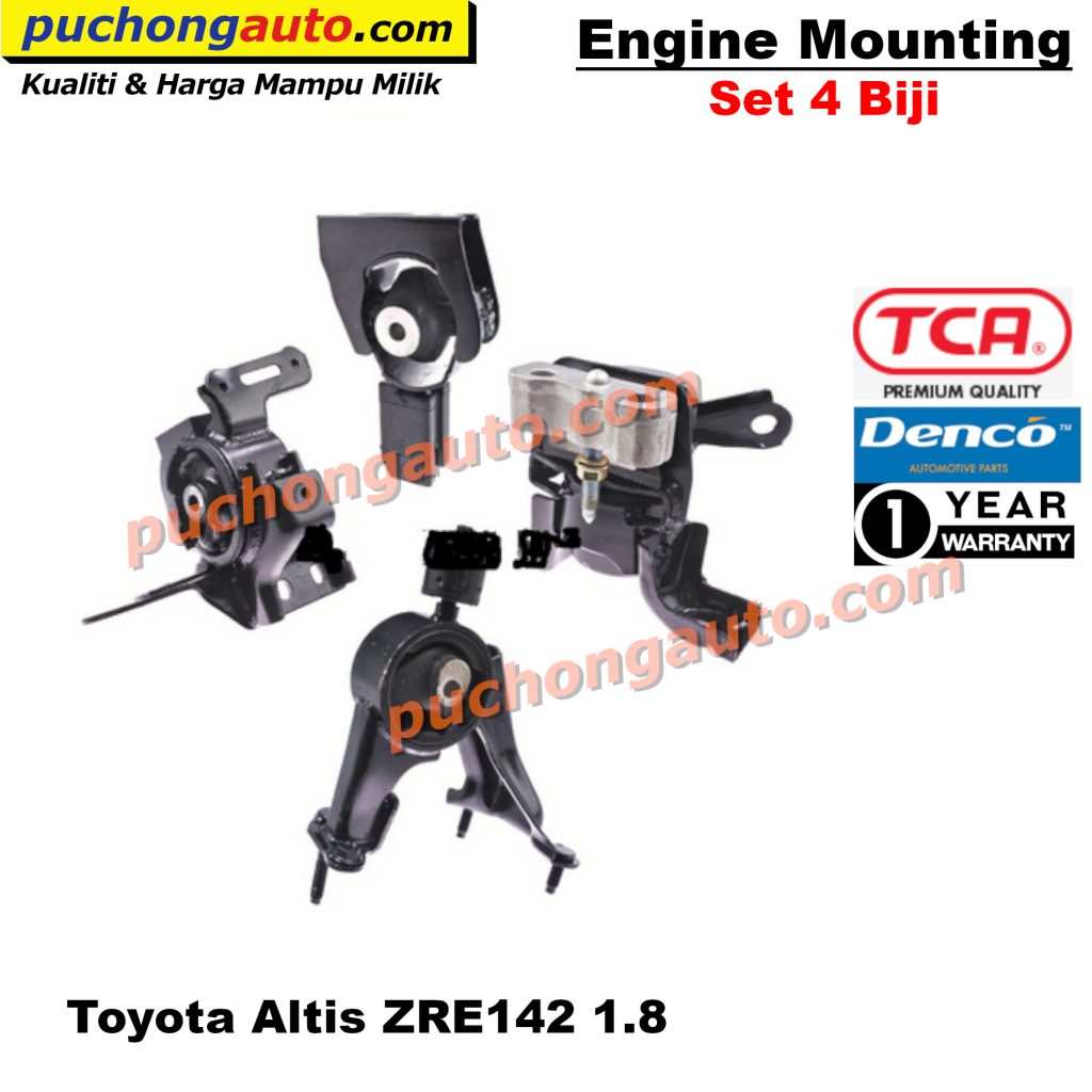 Engine Mounting - Toyota Altis 1.8 ZRE142 2ZRFE CVT 2008-2013 - 1 Year ...