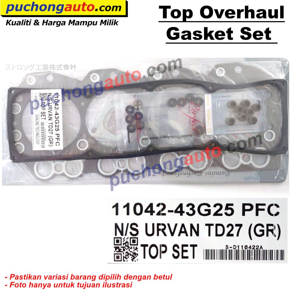Engine Top Overhaul Gasket Set For Nissan Urvan TD27 TD23 TD25 E24 E25 ...