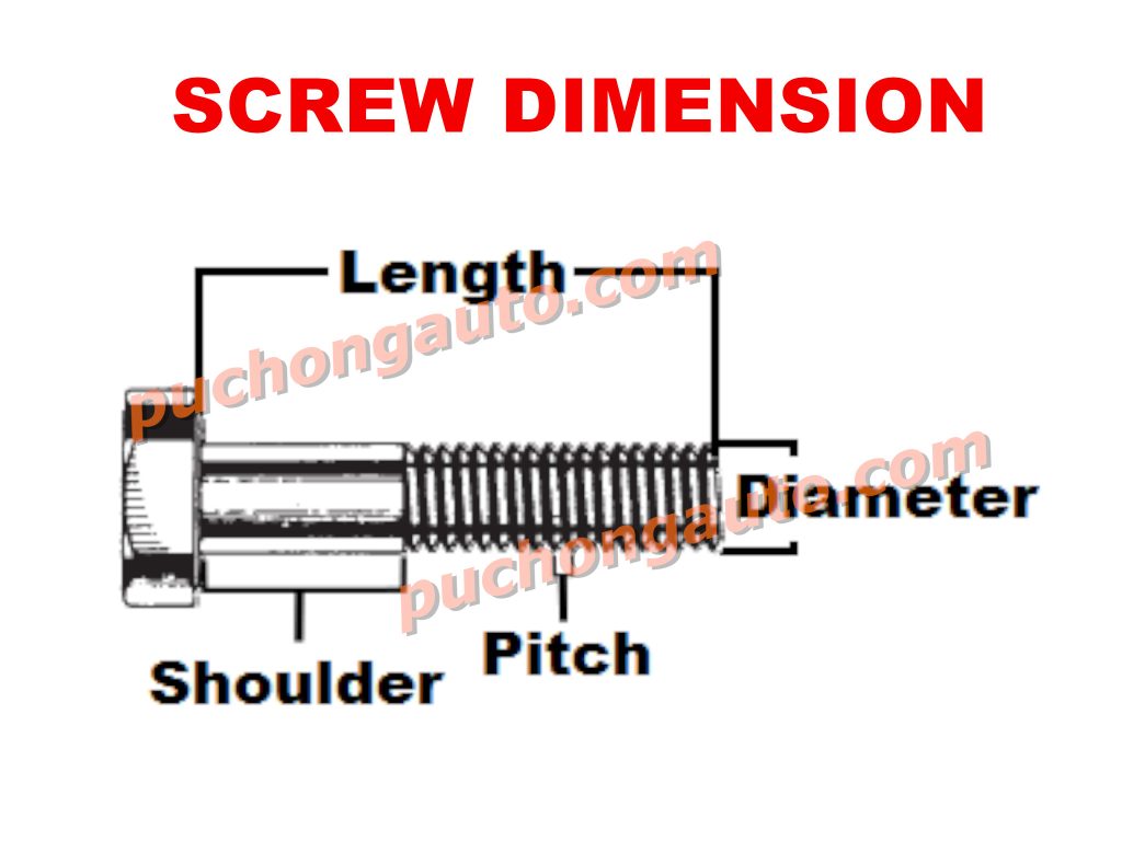 Skru Nat Tayar Wheel Bolt And Nut For Perodua Kancil Kenari Kelisa Viva ...